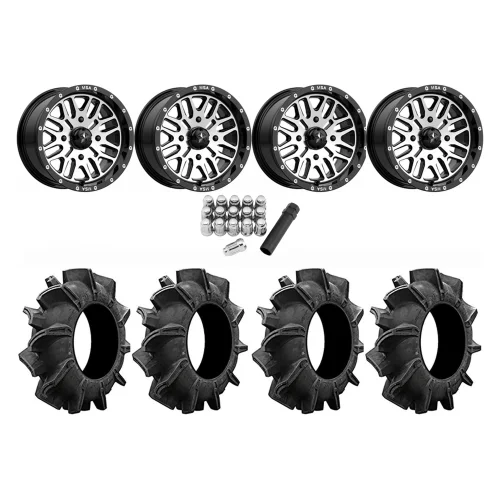 Assassinator Mud Tires 28x10-14 on MSA M12 Diesel Wheels