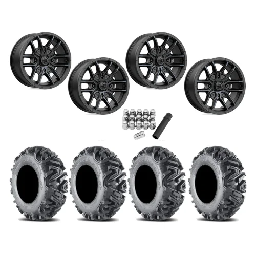 EFX MotoMTC 26x9-14 & 26x11-14 Tires on MSA M43 Fang Titanium Tint Wheels