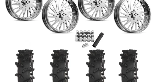 High Lifter Outlaw Max 37x10-22 Tires on KG1 Forged KU038 Javelin ...