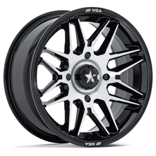 System 3 XTR370 28x10-14 Tires on MSA M52 Radar Machined Wheels