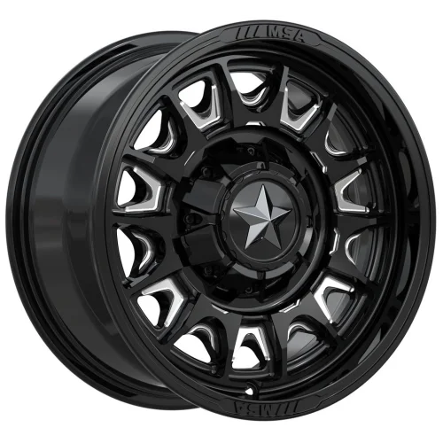 Sedona Rock-A-Billy 32x10-15 Tires on MSA M55 Commander Gloss Black ...