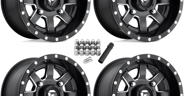 Fuel Off Road Maverick D538 Milled 15x7 Wheels/Rims (Full Set)