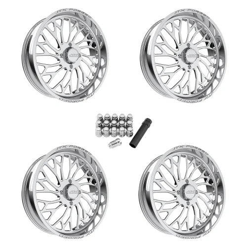 JTX Forged Lotus Polished 24x7 Wheel/Rim (Full Set)