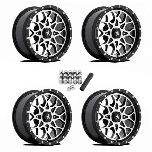 MSA M45 Portal Machined 14x7 Wheels/Rims (Full Set)