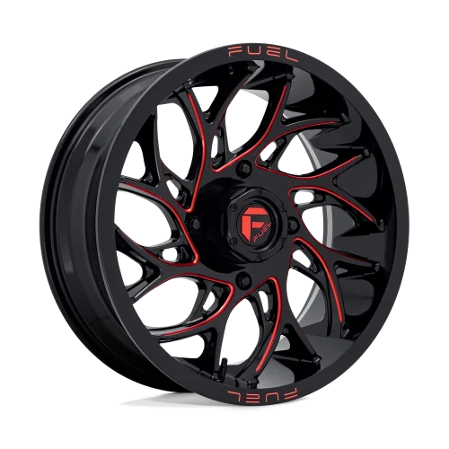 BKT AT 171 35x9-22 Tires on Fuel Runner Candy Red Wheels