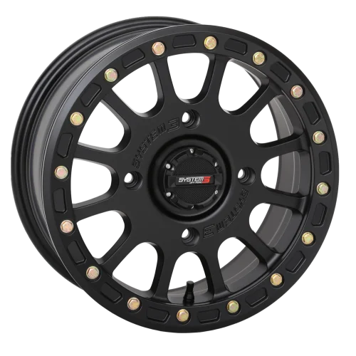 System 3 Offroad SB-5 Beadlock Black 14x7 Wheel/Rim