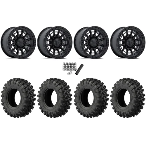 EFX MotoRavage XL 32x10-15 (8ply) Radial Tires on Fuel Cycle Matte ...
