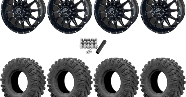 EFX MotoRavage 32x10-15 (8ply) Radial Tires on Frontline 762 Gloss ...