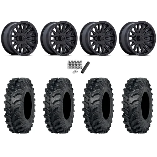 ITP MT911 30x10-14 (8ply) Tires on MSA M49 Creed Matte Black Wheels