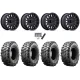 Maxxis Carnivore 28x10-14 Tires on MSA M49 Creed Matte Black Wheels