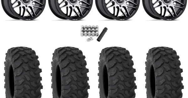 System 3 XTR370 28x10-14 Tires on MSA M52 Radar Machined Wheels