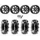 Terache Aztex XL 32x9-14 (8ply) Tires on MSA M12 Diesel Gloss Black Wheels