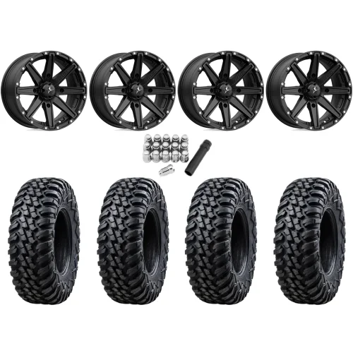 Tusk Terrabite 31x10-14 Radial Tires on MSA M33 Clutch Wheels
