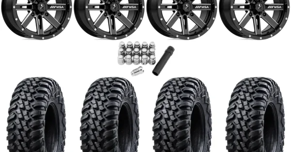 Tusk Terrabite 31x10-14 Radial Tires on MSA M41 Boxer Wheels