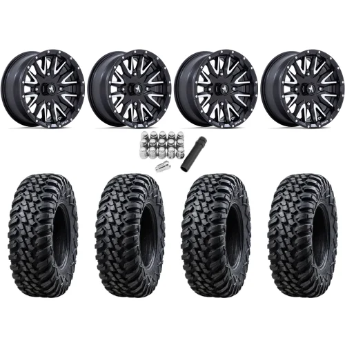 Tusk Terrabite 30x10-14 Radial Tires on MSA M49 Creed Matte Black ...