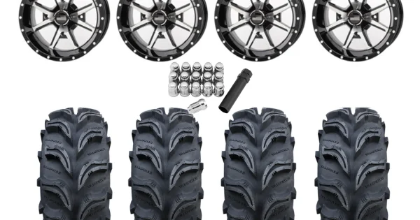 Interco Vampire 2 25x8-12 & 25x10-12 Tires on Frontline 556 Machined Wheels