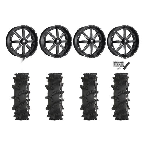 High Lifter Outlaw Max 40x10-24 Tires on Fuel Maverick Milled Wheels