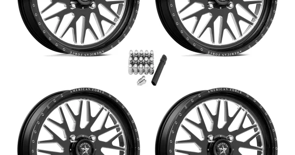 American Force K10 Trace Black 24x7 Forged Wheels/Rims (Full Set)
