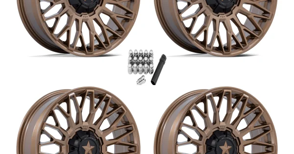 MSA M50 Clubber Matte Bronze 15x7 Wheels/Rims (Full Set)