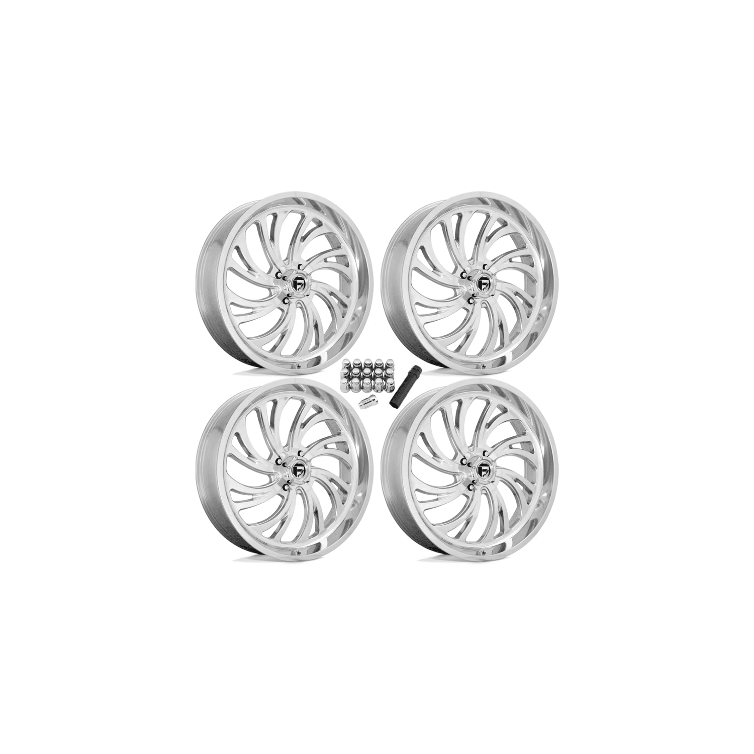 Fuel Off Road Kompressor Polished 20x7 Wheels/Rims (Full Set)