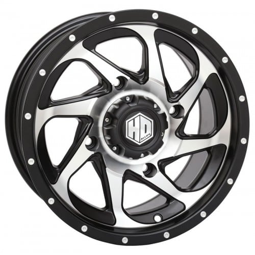 STI Outback Max 30x10x14 Mounted on HD8 Matte Black/Machined Big Wheel Kit