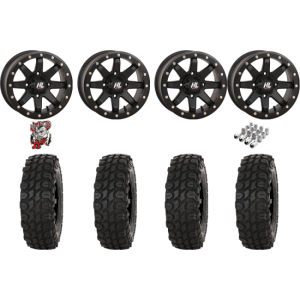 High Lifter XCOMP ATR 28-10-14 Tires on HL9 Matte Black Beadlock Wheels