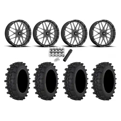 Frontline ACP 35x9.5-20 Tires on MSA M45 Portal Milled Wheels
